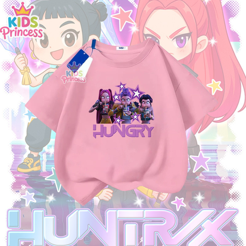 (จัดส่งตลอด 24 ชั่วโมง)Candy kids Demon Hunters แขนสั้น สไตล์ Huntrix ...