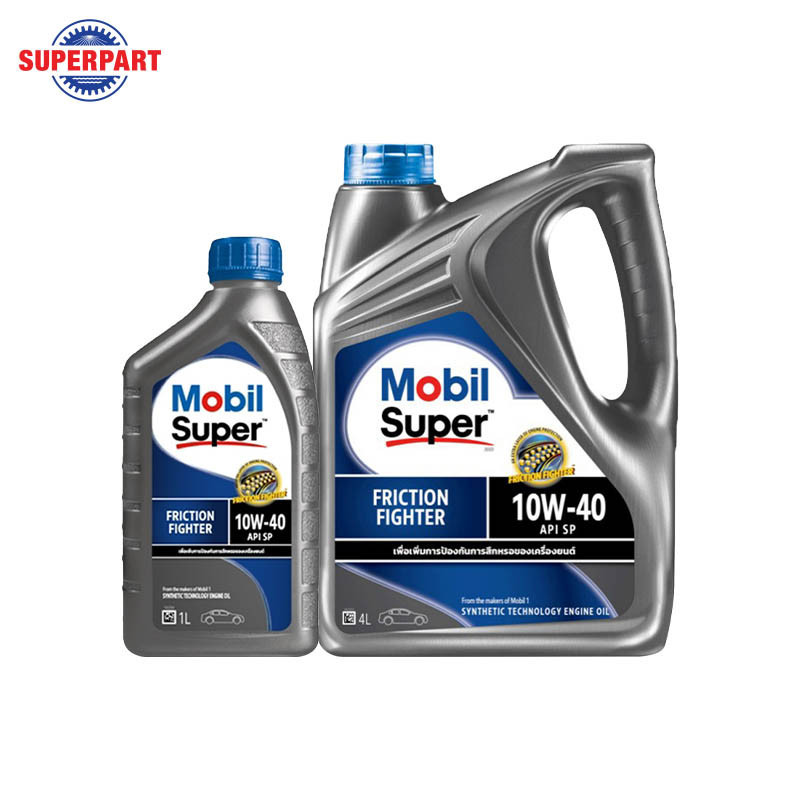 น้ำมันเครื่อง MOBIL SP FRICTION FIGHTER (10W-40)4L แถม1L(142584 ...