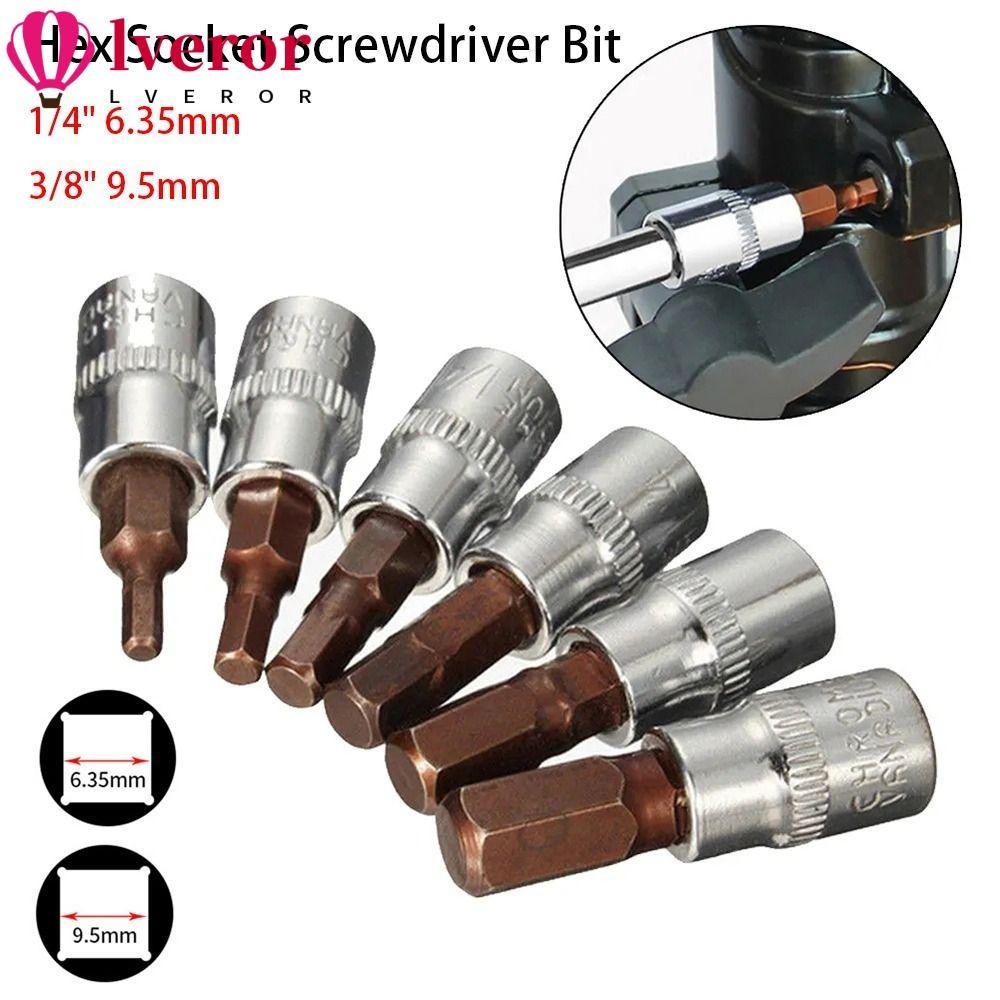 Lveror 1 ชิ้นสแควร์ไดรฟ์ซ็อกเก็ต, H3 H4 H5 H6 H7 H8 H10 คู่มือเครื่องมือ Hex ซ็อกเก็ตไขควงบิต ...