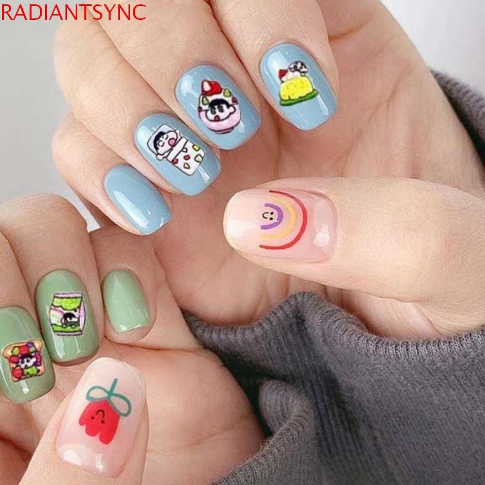 Radiantsync Crybaby สติ๊กเกอร์ติดเล็บ, Crayon Shin Chan Star เครื่องเขียนสติกเกอร์, Kawaii Heart ...