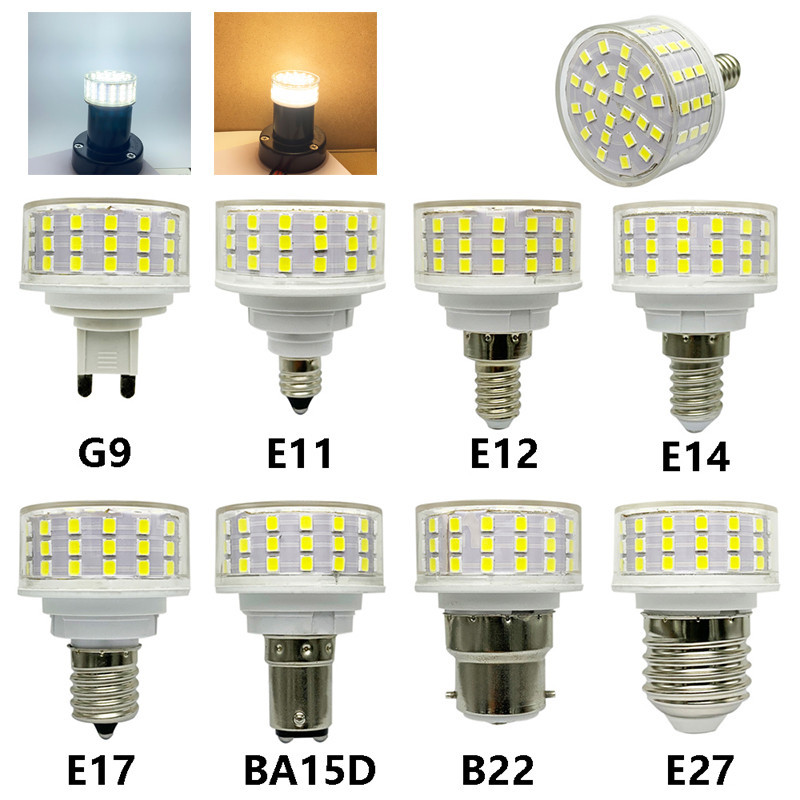หลอดไฟ LED G9 E27 E14 E12 E11 E17 BA15D หลอดไฟรูปเห็ด 10W ไม่มีหลอดไฟกะพริบ AC 85-265V หลอด ...