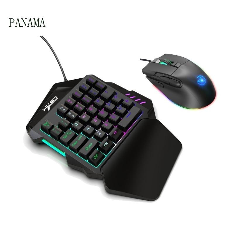 Nama 35Keys Wired Backlight Small Keyboard Mini Single Hand Gaming ...