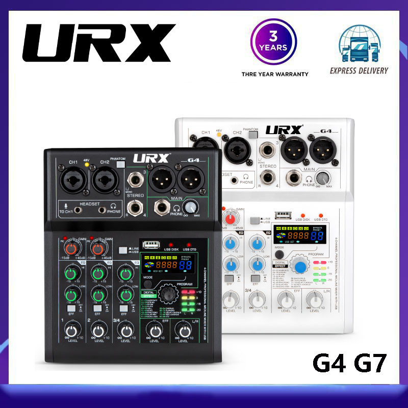 Urx G4 G7 channel mixer Mobile live คอมพิวเตอร์บ้านกลางแจ้ง คาราโอเกะ ...
