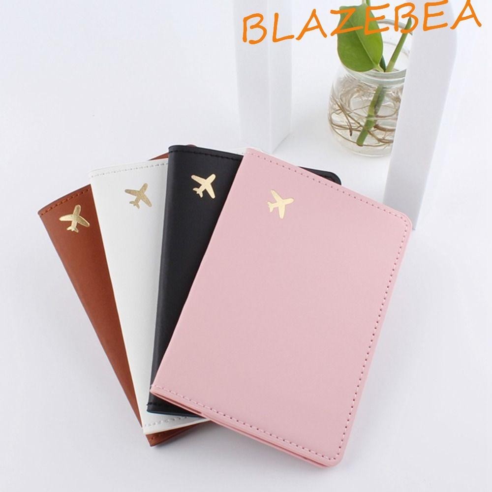 Blazebea ผู้ถือหนังสือเดินทางบัตรเครดิต ID เอกสาร PU หนังใบรับรองกระเป๋าเก็บชื่อ ID ที่อยู่ผู้ ...