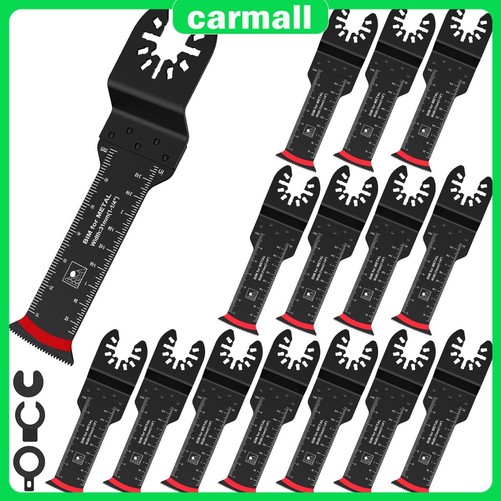 15 ชิ้น Bi-Metal Oscillating ใบเลื่อย Universal Oscillating Multitool ...