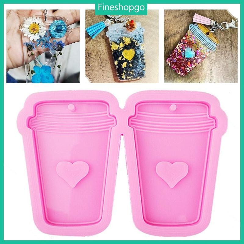 Fine DIY เครื่องประดับแม่พิมพ์แขวนจี้พวงกุญแจหล่อเรซินแม่พิมพ์ตกแต่งบ้าน DIY สร้อยคอพวงกุญแจหล่อ ...