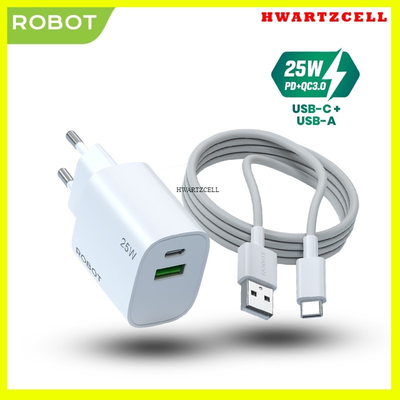 [HWARTZ] ROBOT Charger RT-P25 Dual Output Port 3A 25Watt Original - รับ ...