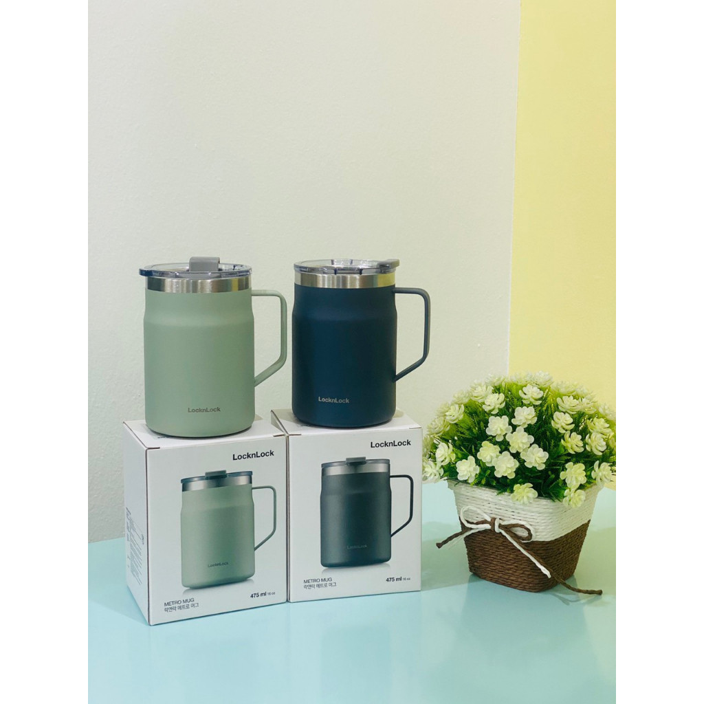 Locknlock Metro Table Mug ฝาทดแทน LHC4219 ความจุ 475ml | Shopee Thailand