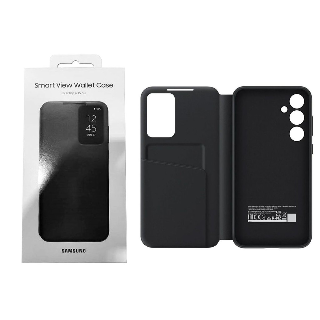 Samsung Galaxy A35 5G Smart View Wallet Case (Black), EF-ZA356CBEGWW | Shopee Thailand