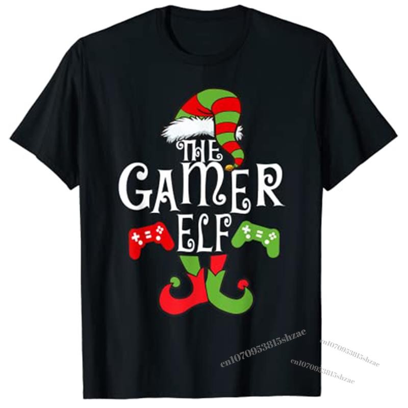 Gamer Elf Family Matching Christmas Funny Gaming Pajama PJ เสื้อยืด ...