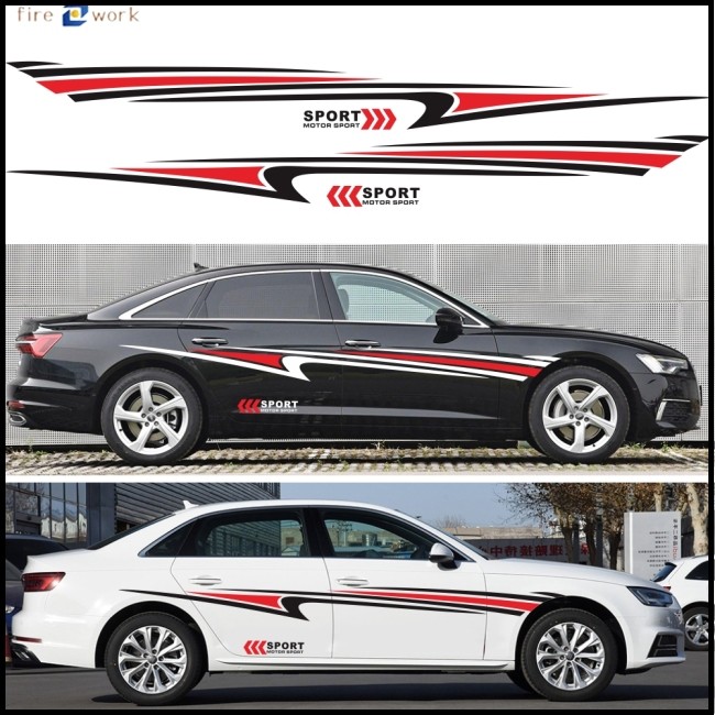 ข้อเสนอพิเศษ! Universal Car Decal Refit รถเอว Line Decal รถ Body Decal ...