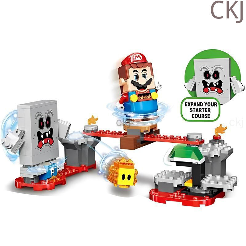 เข้ากันได้กับเลโก้บล็อกตัวต่อ Super Mary troublesome lava monster Mario ...