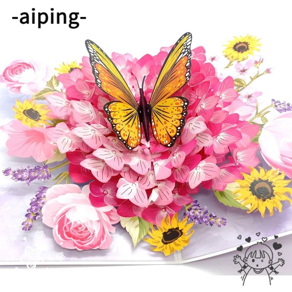 การ์ดวันเกิด AIPING, การ์ดอวยพรฟองสบู่ผีเสื้อ, ผู้ชายซองจดหมายกระดาษ ...