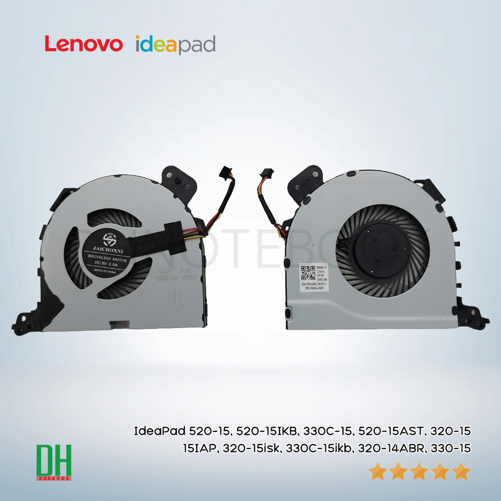 พัดลม โน๊ตบุ๊ค แล็ปท็อปสำหรับ Lenovo IdeaPad 320-14ISK, 320-15IKB, 320-17AST, 330-14IKB, 330 ...