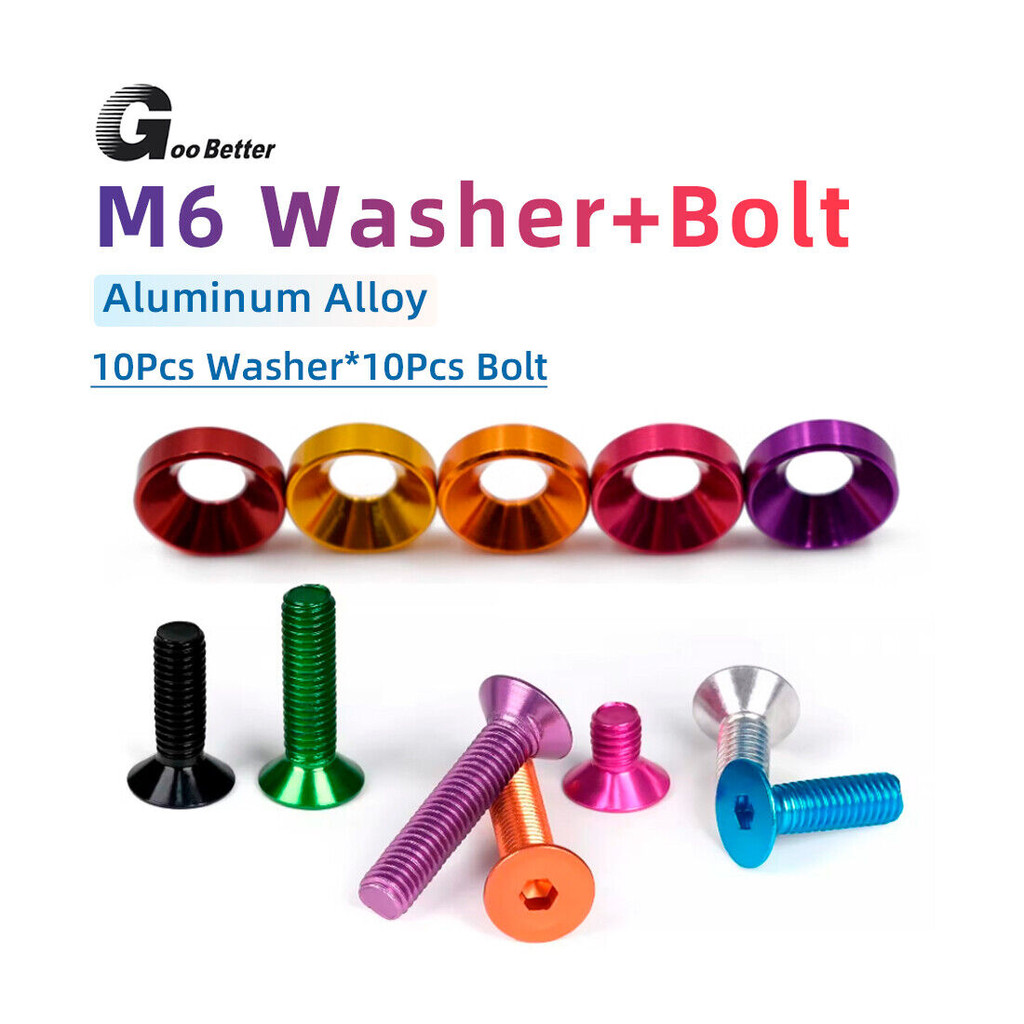 M6x8 10 12 15 20 25 30 40 อลูมิเนียม Hex ซ็อกเก็ต Countersunk สกรูหัว ...