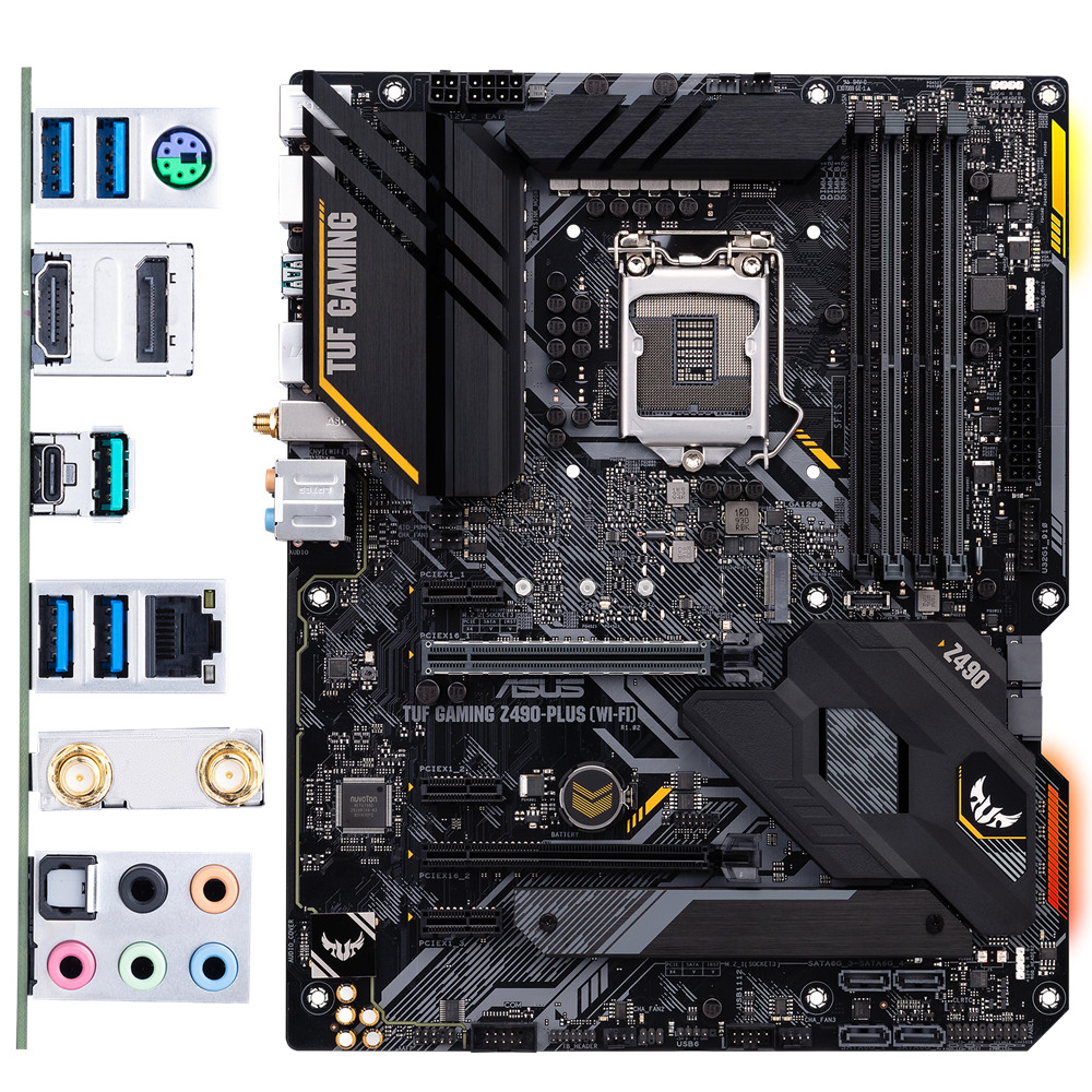 ASUS TUF Gaming Z490-PLUS WiFi ใช้ Intel Z490 เมนบอร์ด ATX LGA1200 DDR4 USB3.2 | Shopee Thailand