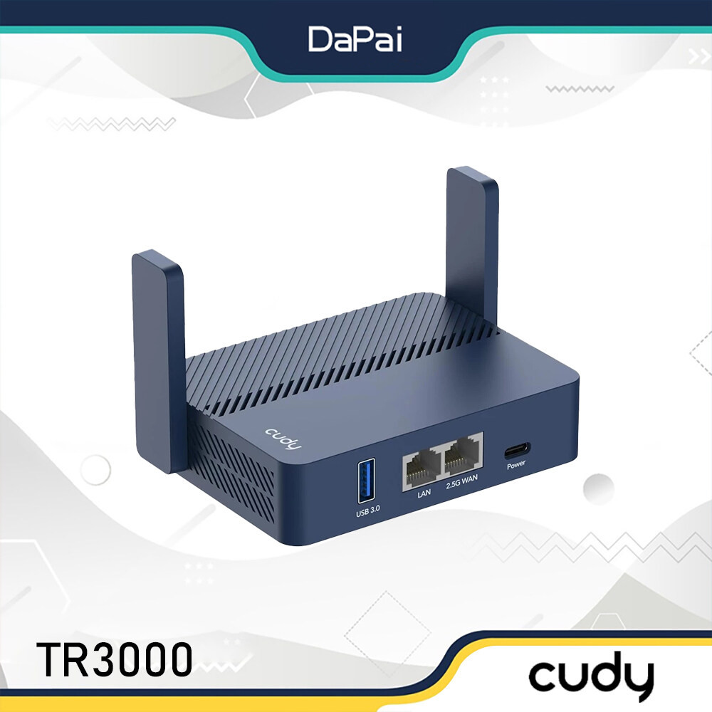 Cudy TR3000 Router WiFi 6 1.3GHz Dual-Core 512MB RAM 128MB Flash 2.5G ...