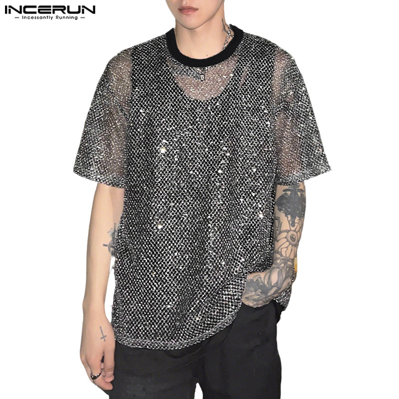เสื้อยืดแขนสั้นสำหรับผู้ชายแบบแฟชันจาก INCERUN ลาย Eyeball | Shopee ...