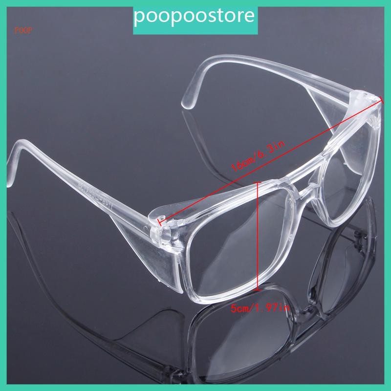POOP Clear Safety Work Lab Goggles แว่นตา แว่นตา Eye Protective Anti ...