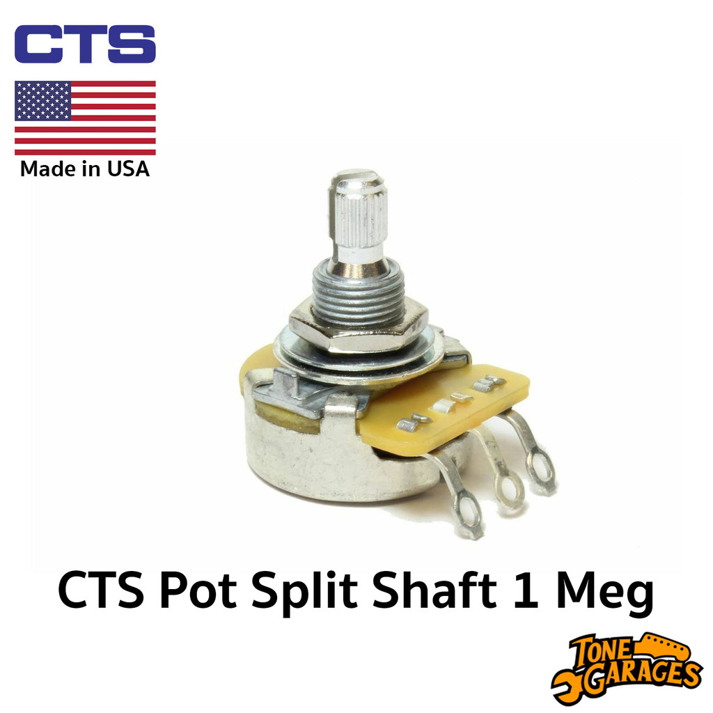 CTS 1 Meg Pot Split Shaft Potentiometer พ๊อต กีต้าร์ เบส Made in USA ...