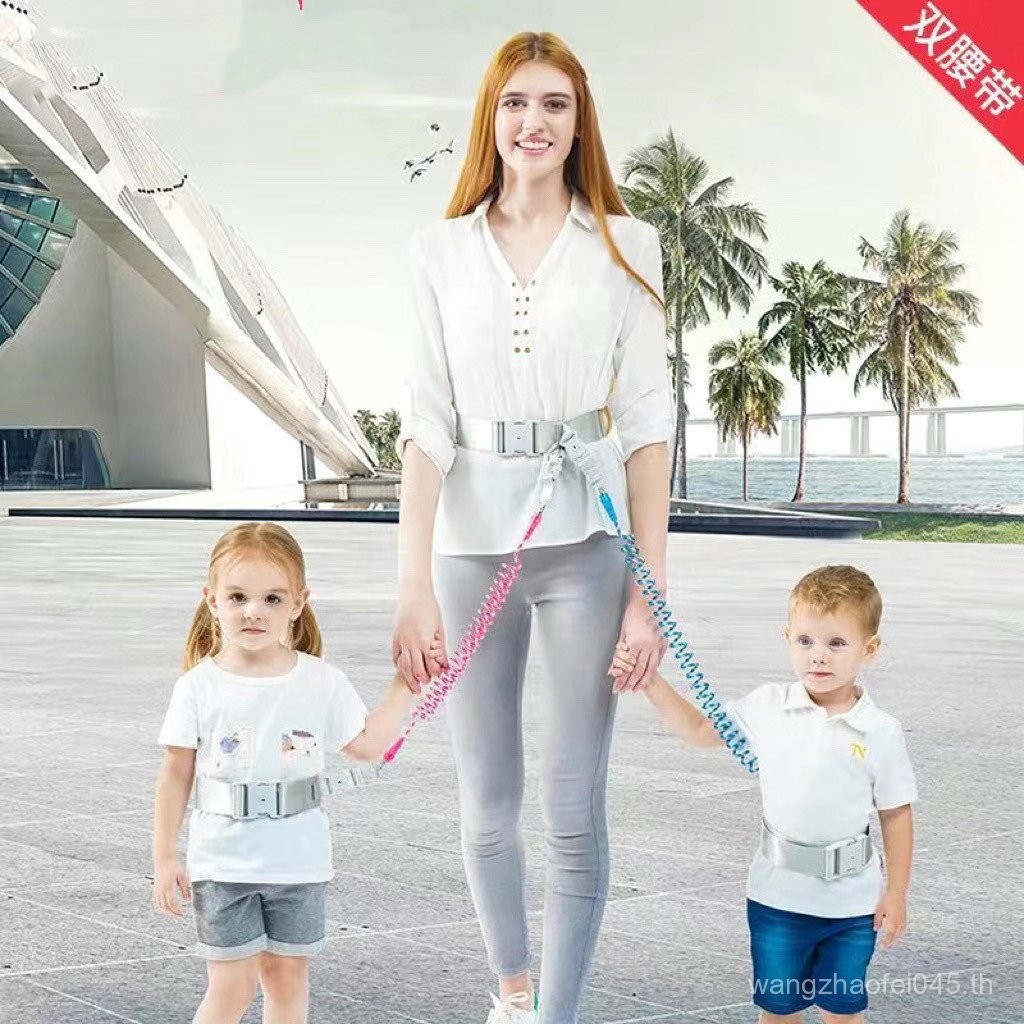 [เครื่องมือพกพาเดินเด็ก] Twins Anti-Lost Belt Traction Rope Childrens ...