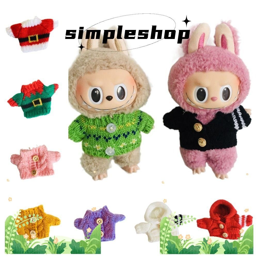 Simple LABUBU สวมใส่, เปลี่ยน Hand-made LABUBU คาร์ดิแกน, Mini DIY หลาย ...