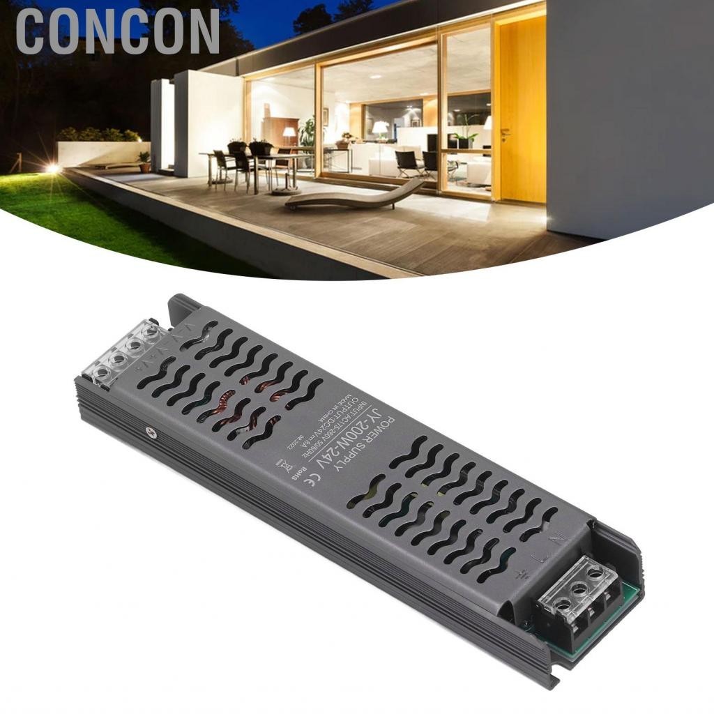 Concon ไดร์เวอร์ไฟ LED 200W AC175‑260V ถึง 24V DC แหล่งจ่ายไฟแรงดันต่ำ ...