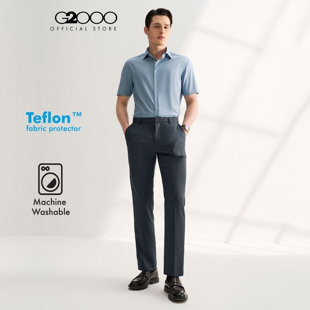 G2000 กางเกงสูทสำหรับผู้ชาย ทรง Smart Fit รุ่น 4115201272 NAVY | Shopee ...