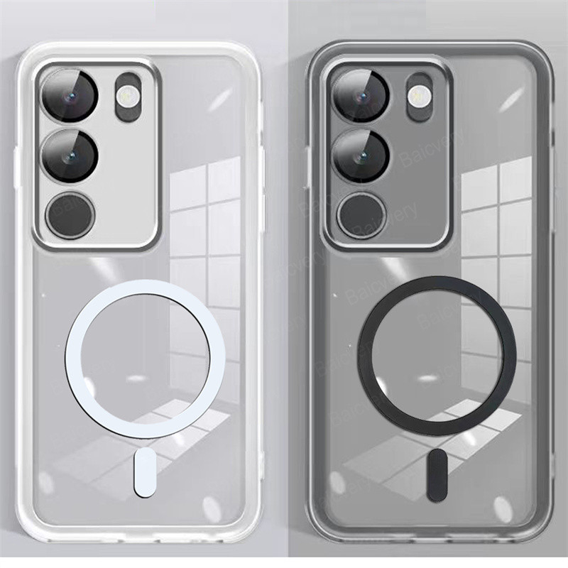 สําหรับ Vivo V29 5G V2250 V29 Pro กรณีแม่เหล็กไร้สายชาร์จฝาครอบเลนส์ ...