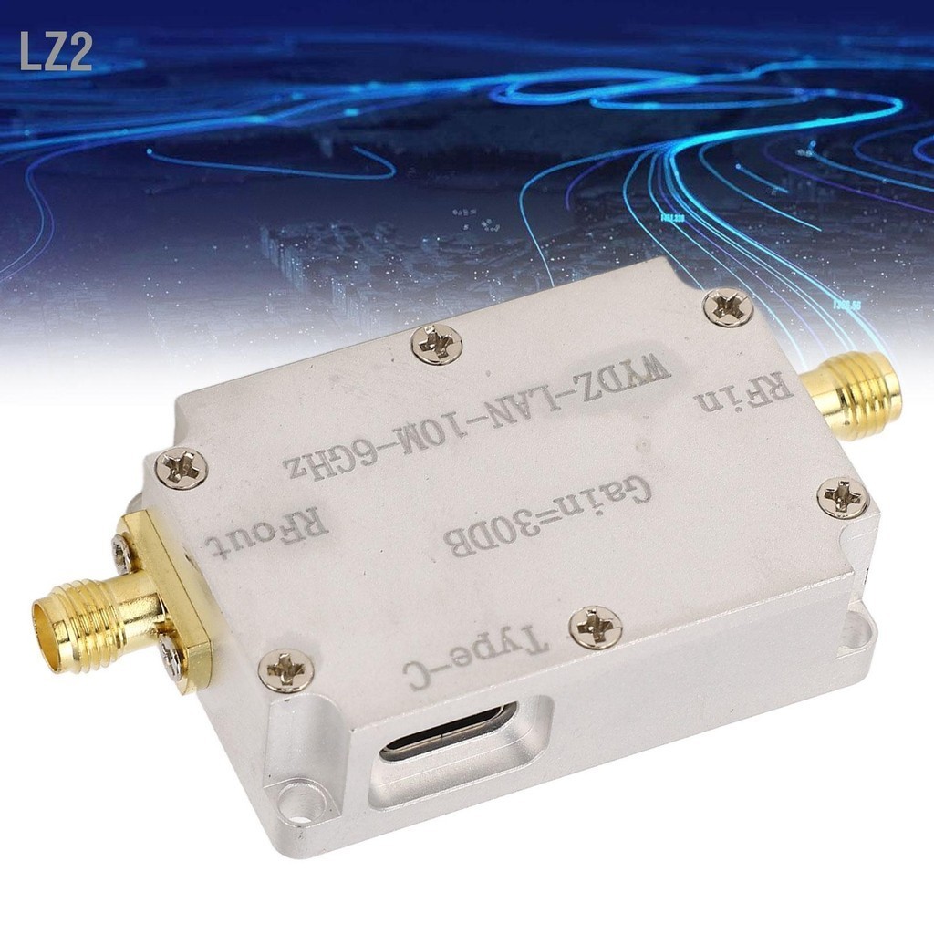 LZ2 เครื่องขยายสัญญาณ RF WideBand เครื่องขยายสัญญาณรบกวนต่ำ LNA 10M ...