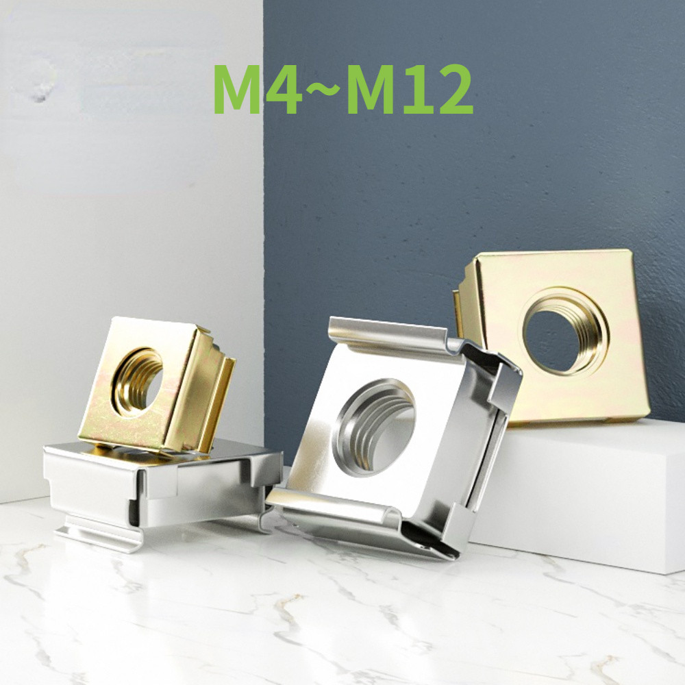 [HNK] 304 น็อตเทปคาสเซ็ตสแตนเลสลอยอ่อนนุชกรงเหล็กคาร์บอนประเภทตู้ฝาเกลียวเหล็ก M3m4m6-M10M12 ...