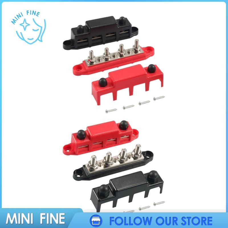 [ 2 ชิ้น 4 Terminal Power Distribution Blocks Terminal Block Bus Bar ...
