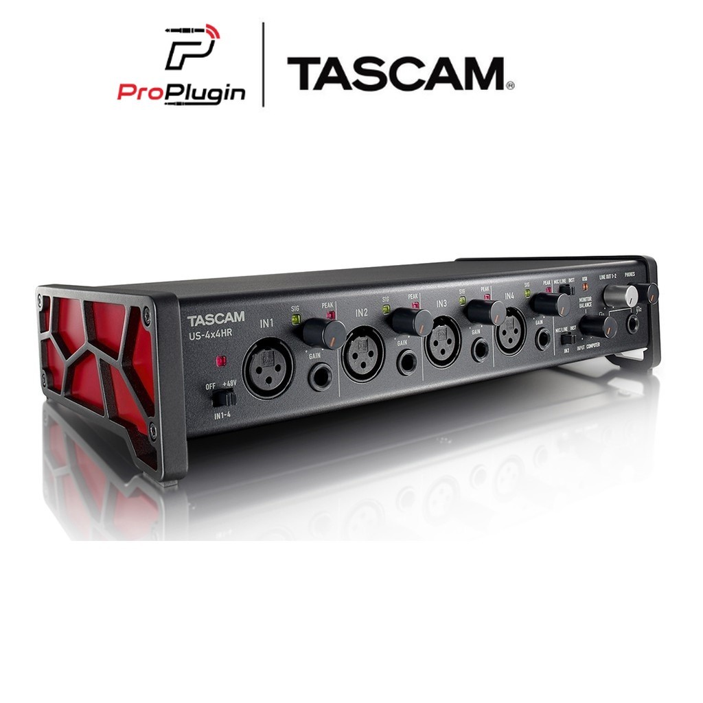 Tascam US-4x4HR Audio Interface 4-In/4-Out USB-C รองรับ Mac Windows (ProPlugin) | Shopee Thailand