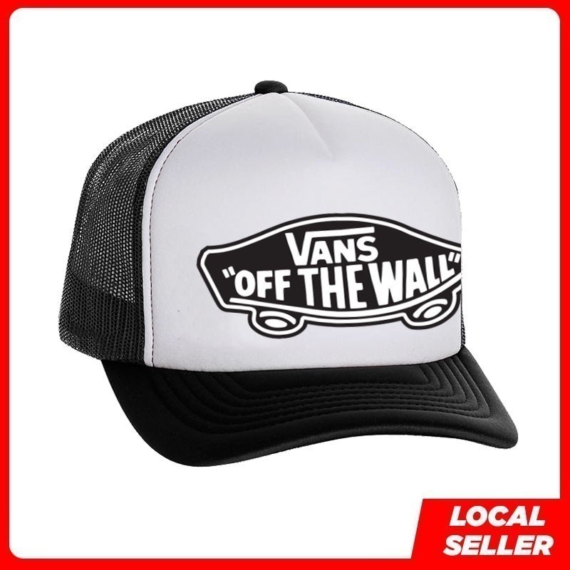 Vans 2024 แฟชั่น Off The Wall Topi Skate Snapback Trucker Cap | Shopee ...