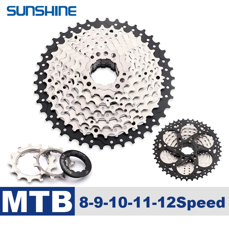 Sunshine Mtb Cassette 8 V 9 V 11 V 12 V 10 V จักรยาน Ratchet 12 11 10 ...