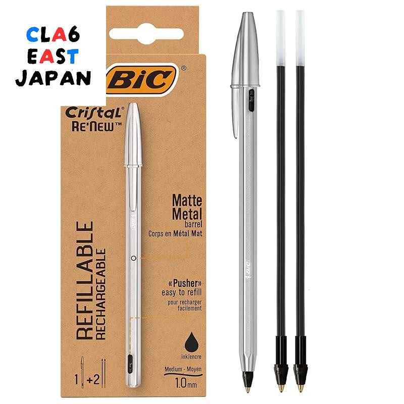 Bic Japan Big (Bic) Ballpoint Pen Crystal Re'New 1.0 Oil-based Black ...