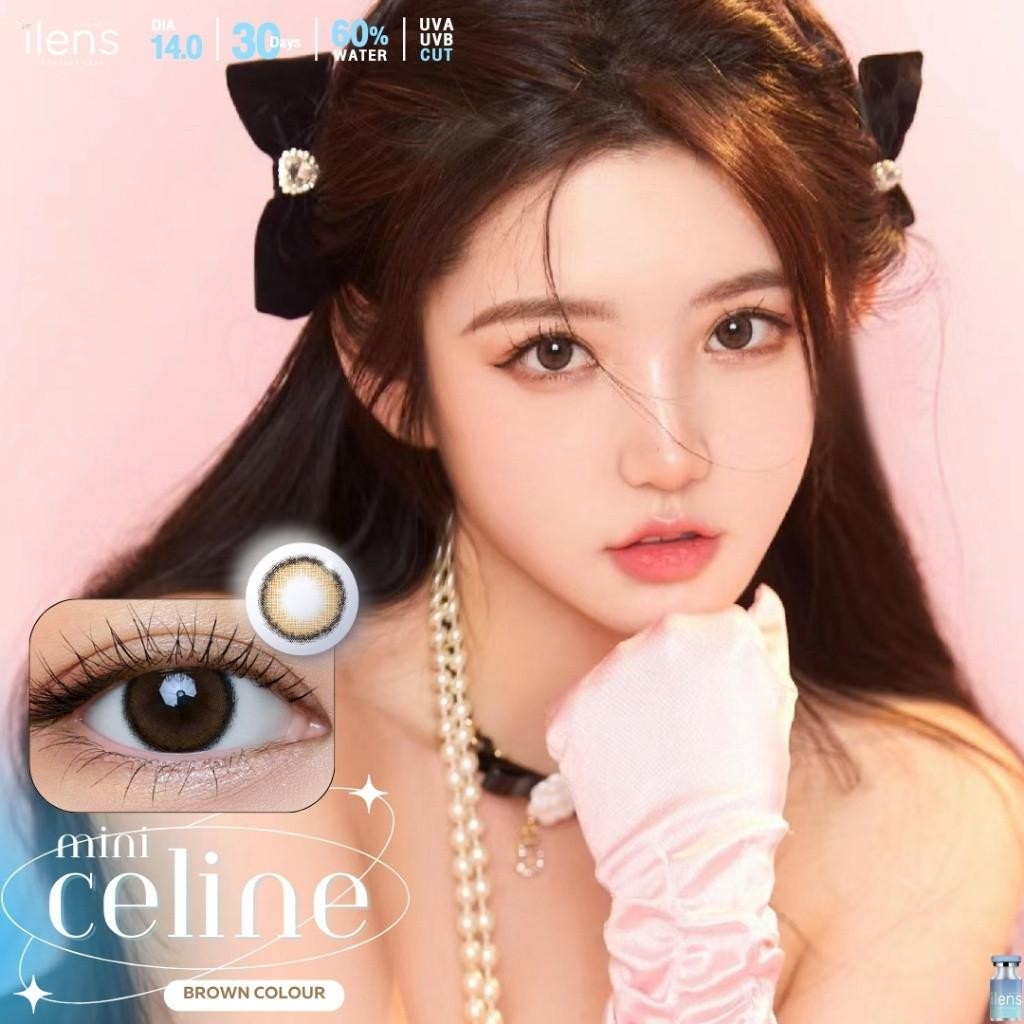 คอนแทคเลนส์[มินิ] Mini Celine Brown / Gray (ilens) ☁️ มี อย.ไทย | Shopee Thailand