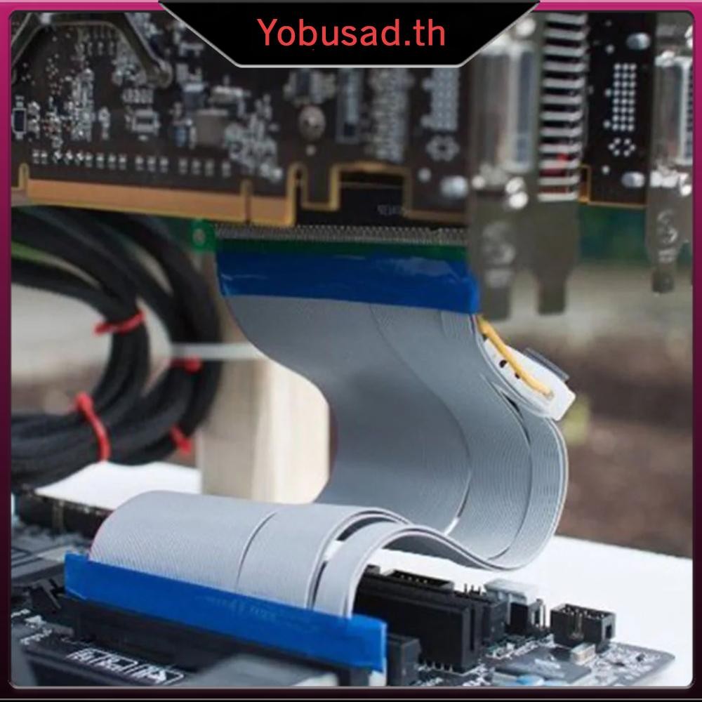 [Yobusad.th] Pci-e PCI Express 16X Riser Card Extender Flex Cable สําหรับ 1U 2U ขนาดเล็ก ...