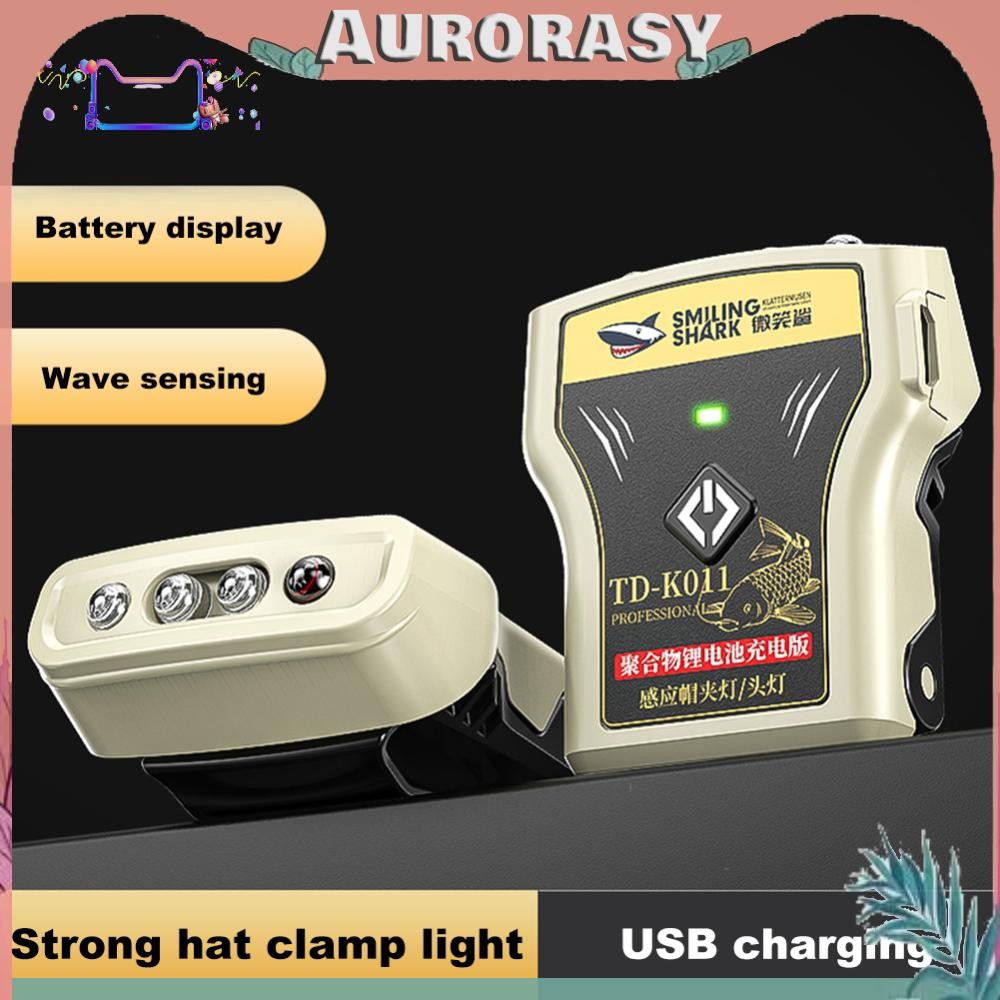 Led คลิปหมวกไฟหน้า Motion Sensor USB ชาร์จไฟหน้าไฟฉายกันน้ํา | Shopee Thailand