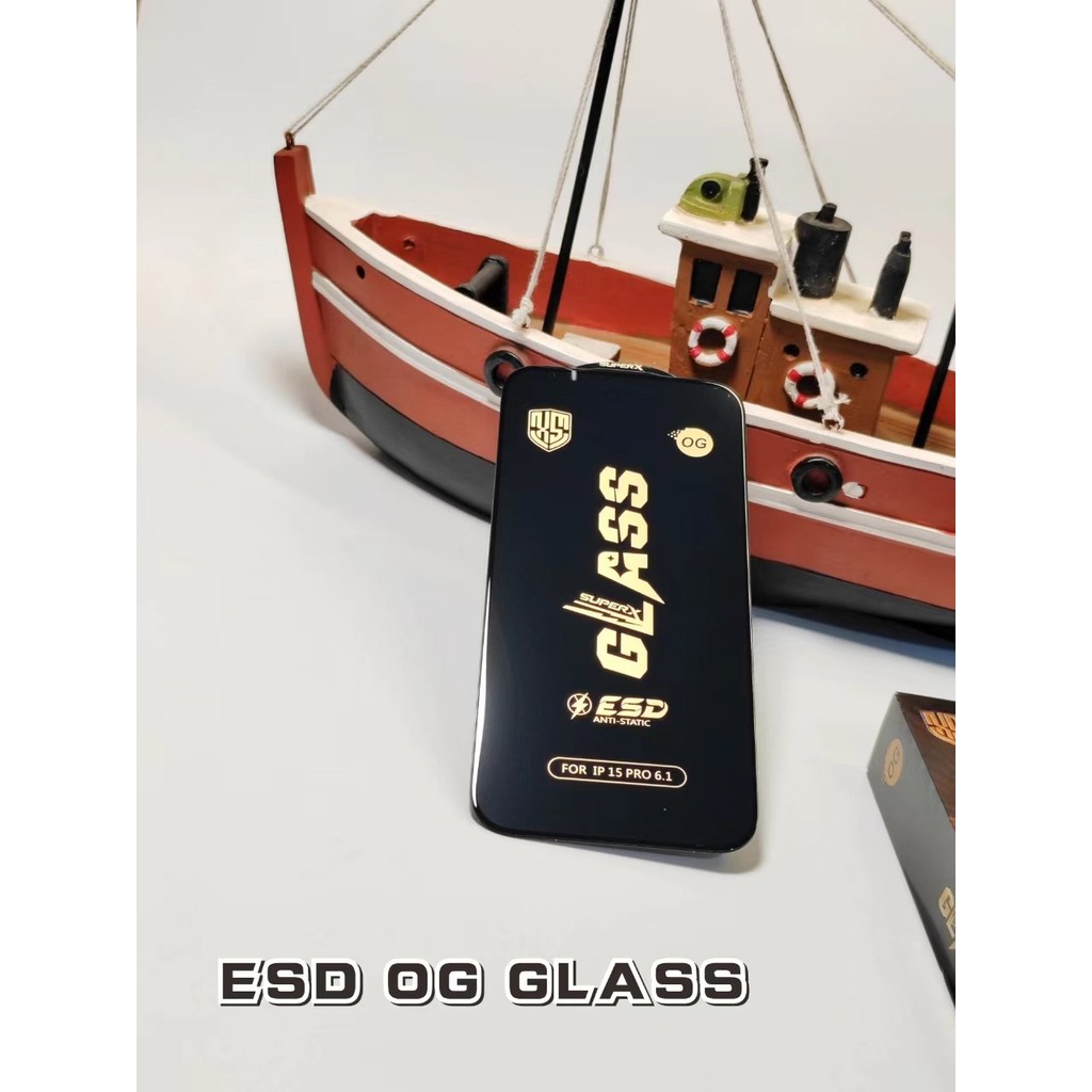 iphone ฟิล์มกระจก เต็มจอ OG GLASS ESD ภาพชัด คุณภาพดี ติดเองได้ 1กล่อง ...