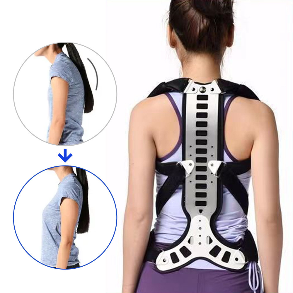 คุณภาพสูงอลูมิเนียมแผ่นเอว Spinal Bad Back Posture Corrector Brace หลัง ...