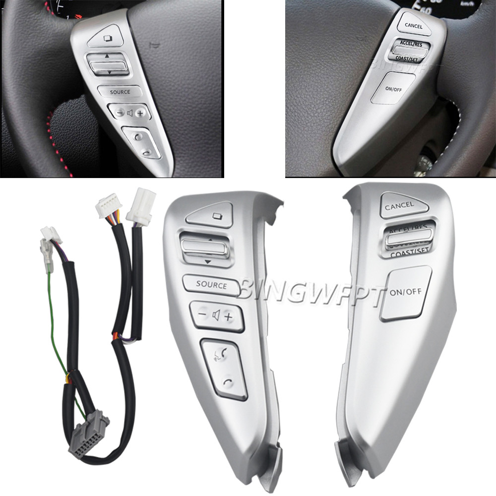 ปุ่มพวงมาลัย 25550-3DA6A สําหรับ Nissan Sentra Livina Almera Cube Versa ...