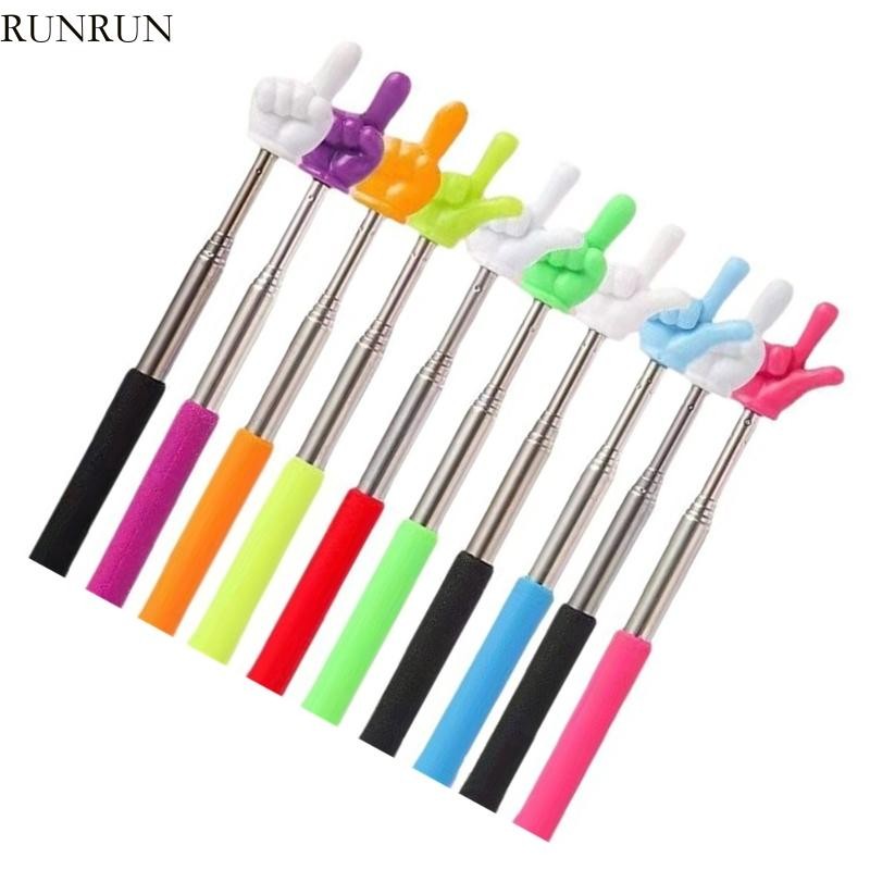RUN 10 ชิ้น Telescoping ครูตัวชี้ขยาย Hand Pointer Finger Retractable ...