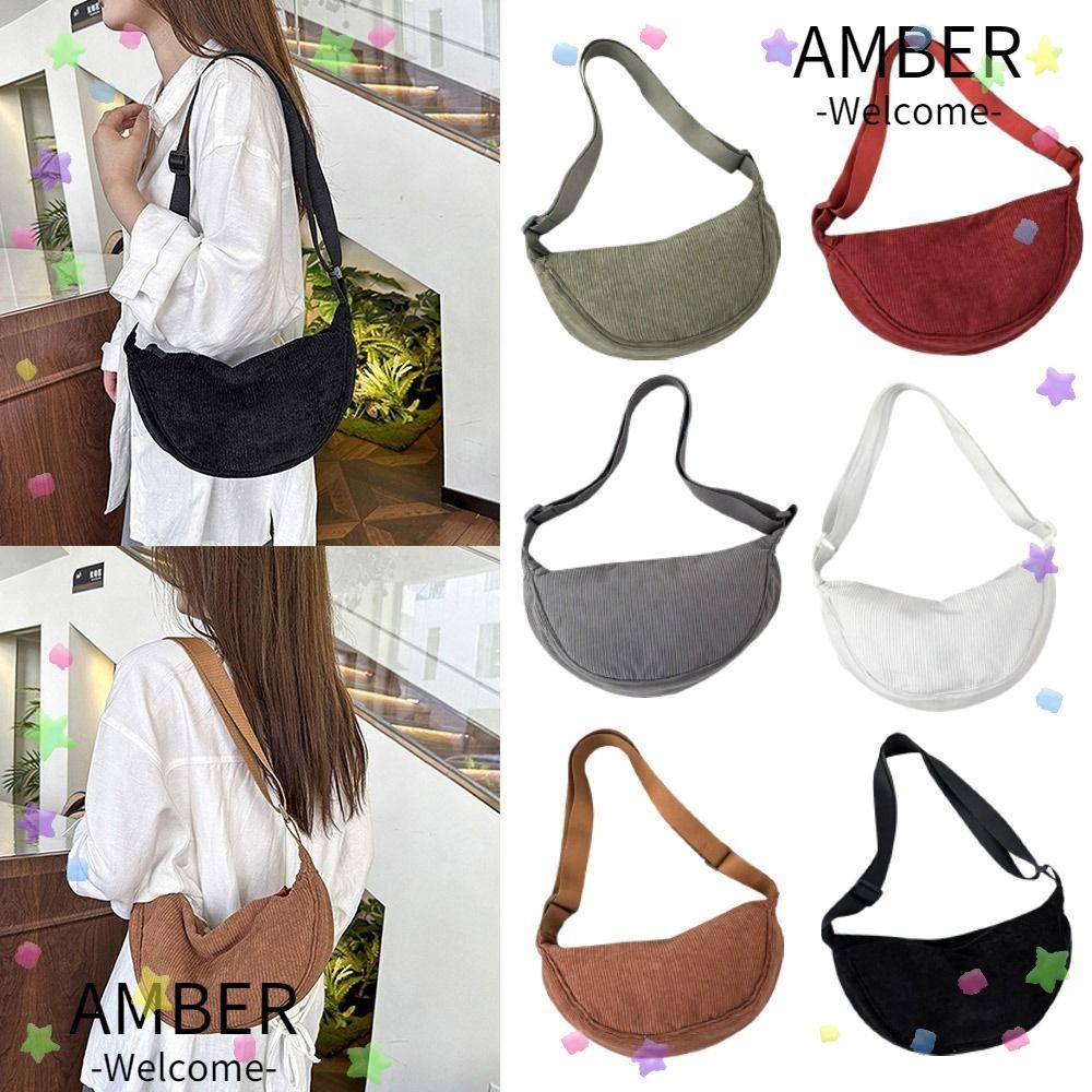 AMBER กระเป๋าสะพายข้างแบบ Dumpling สไตล์อินเทรนด์ น้ำหนักเบาทOUCHความจุ ...