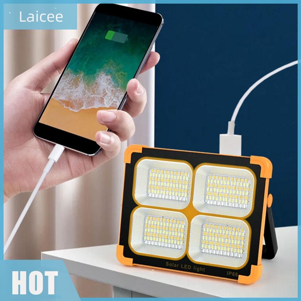 [Laicee.th] โคมไฟโซลาร์ LED 400W IP66 กันน้ำ ใช้งานได้หลากหลาย เช่น ตั้งแคมป์ และเป็นไฟฉุกเฉิน ...