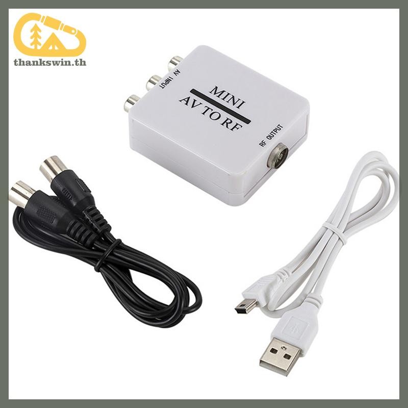 Thankswin RCA/Composite A/V To RF/Coax/Coaxial Converter RF Modulator ...