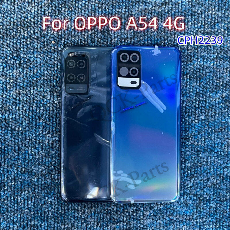 สําหรับ OPPO A54 4G CPH2239 ฝาหลังแบตเตอรี่กรอบกลางพร้อมเลนส์กล้อง ...