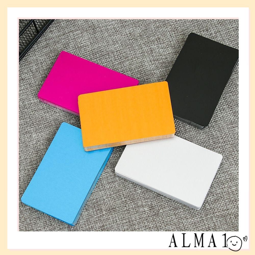 Alma 50 ชิ้น/เซ็ตนามบัตรอุปกรณ์สํานักงานเลเซอร์แกะสลักธุรกิจเยี่ยมชม ...