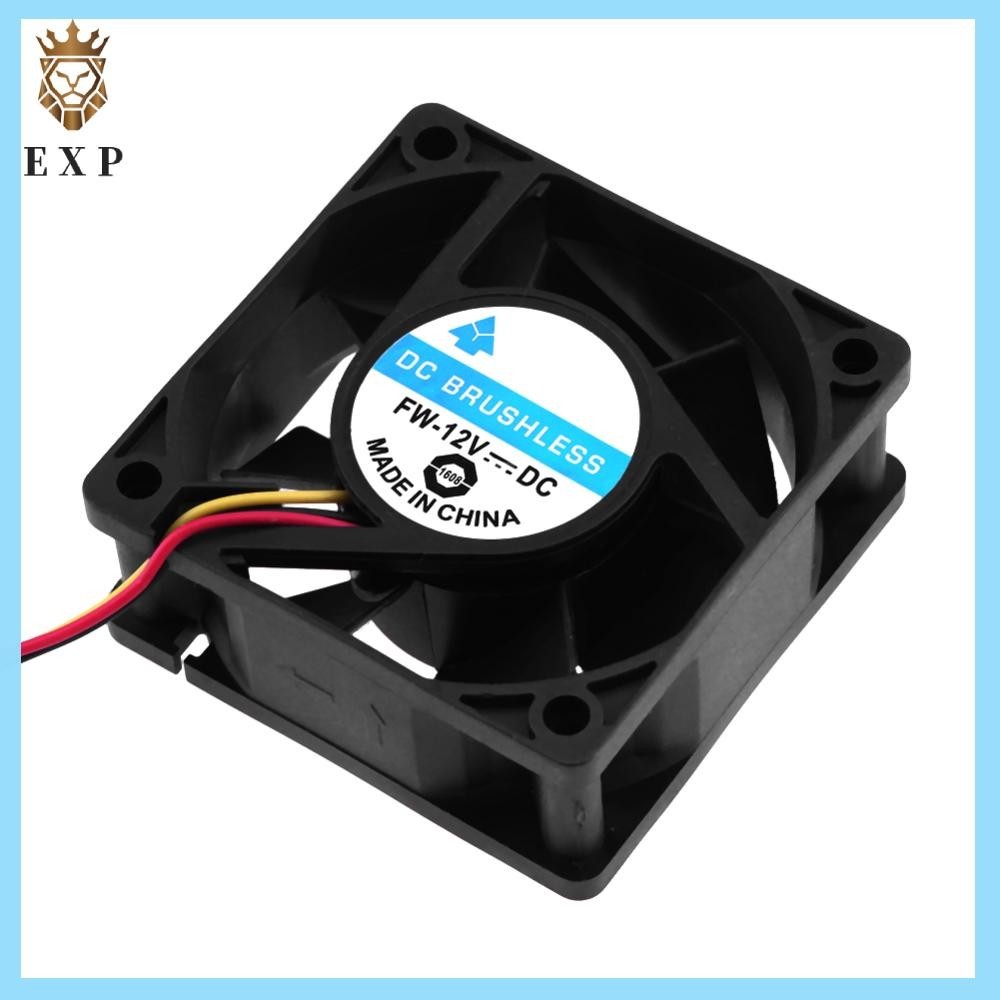 [explosion1.th] Dc พัดลมระบายความร้อนไร้แปรงถ่าน 12V 60x60x25mm 3 Pin CPU พัดลมคอมพิวเตอร์ ...