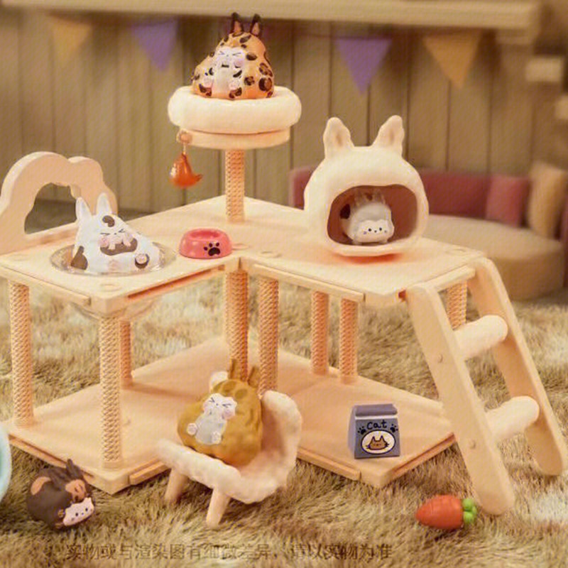 ของแท้ Kiki Meow Apartment Series กล่องตาบอด Hand-Made น่ารักอินเทรนด์ ...